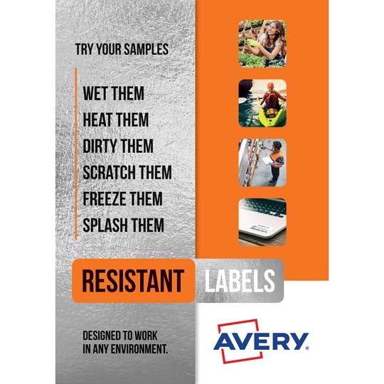Water Resistant Heavy Duty Labels | Avery