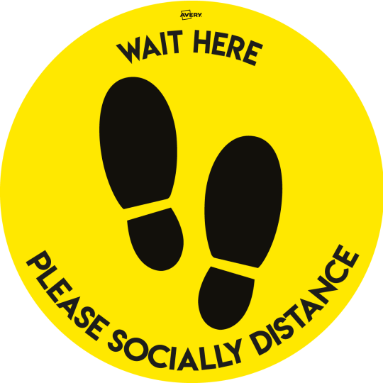 COVID-19 Social Distancing Signs & Floor Decals | Avery