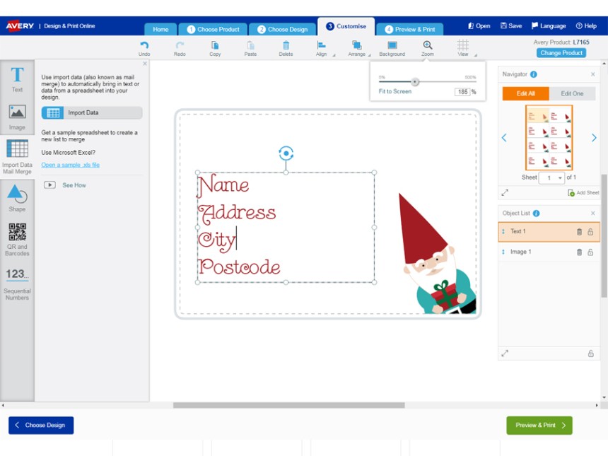 Mail Merge: Import Data For Christmas Labels | Avery UK | Avery