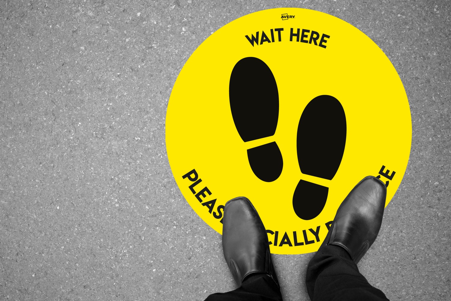 COVID/Coronavirus Practise Social Distance Circular Floor Decal ...