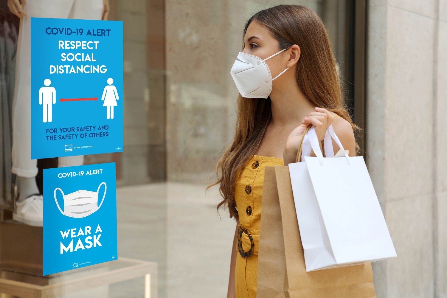 Covid/Coronavirus Wear a Face Mask A4 Label Sign | COVWMA4 | Avery