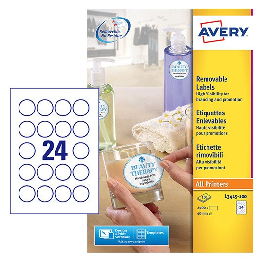 Round Product Labels | L3415-100 | Avery