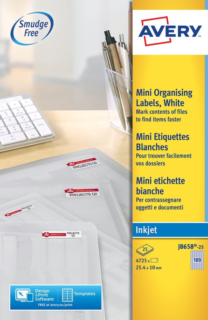 Mini Multipurpose Labels | J8658-25 | Avery