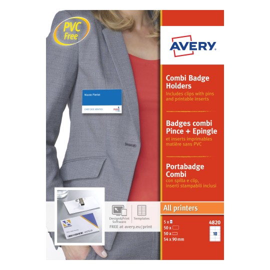 Re-usable Badge Holders & Inserts | Avery