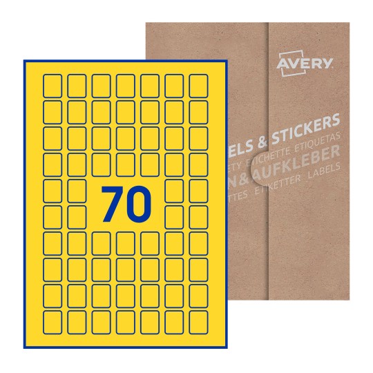 Yellow Paper Labels | Avery