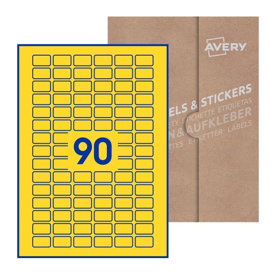Yellow Paper Labels | Avery