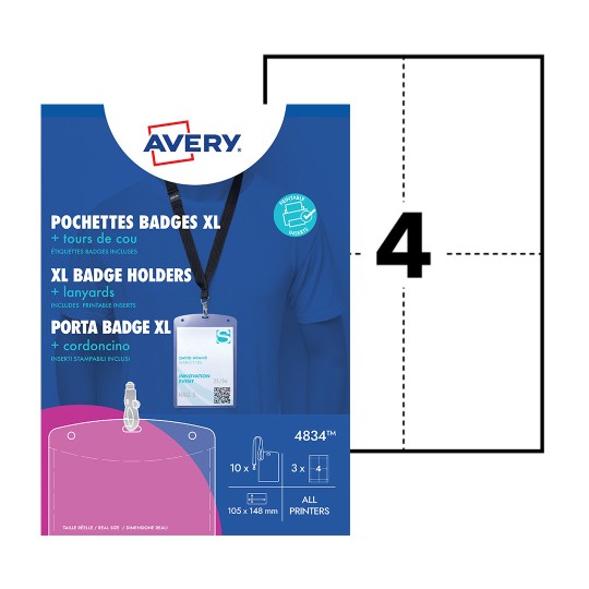 Re-usable Badge Holders & Inserts | Avery