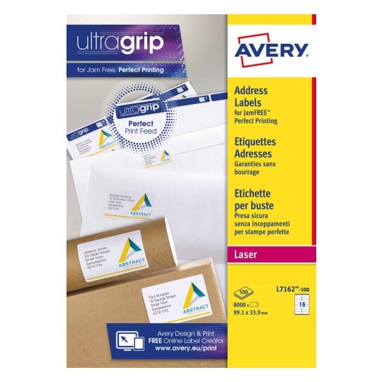QuickPEEL™, Printable Address Labels, JamFREE™ print, 99.1 x 33.9mm ...