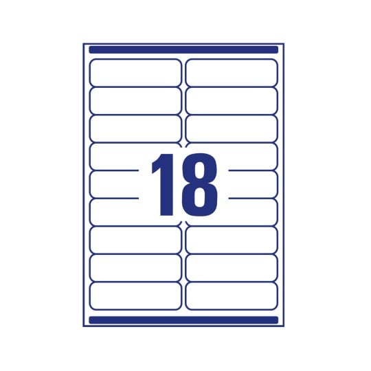 BlockOut™ Printable Filing Labels, 100 x 30 mm, White, 450 Labels ...